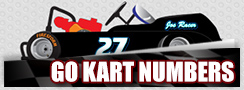 Go Kart Number Kits and Decals