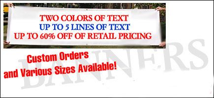 2-Color 1 Sided Banner