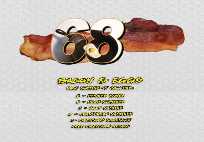 Bacon and Eggs Number Kit