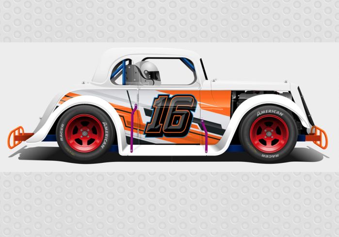 Legends Orange Side Wrap
