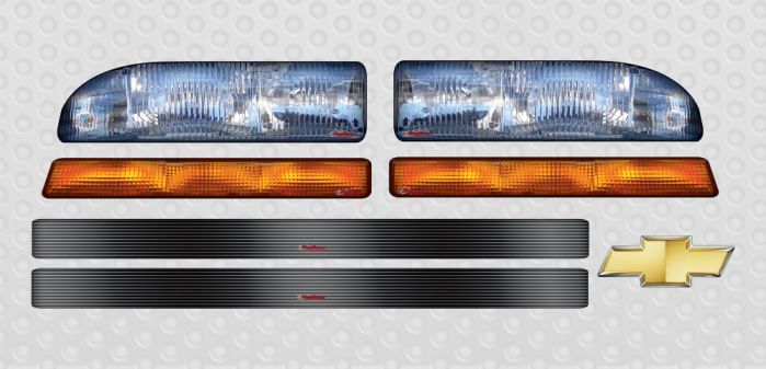 s10 Hairy Glass Drag Car Headlight Decals