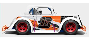 Legend Car Wraps Eric Jones #11 Legends Car By David Polenz Trading