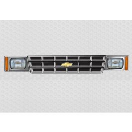 1982-1987 Chevy S10 Headlight Grill Decal for Drag Racing