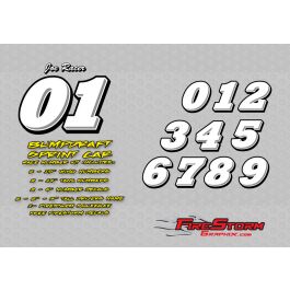 The Bump Draft Sprint Car Number Decal Kit