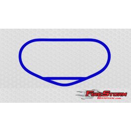 Daytona International Speedway Tri Oval Track Decal - Wall Decal