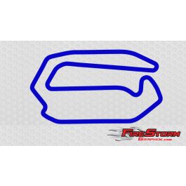 Homestead Miami Speedway Road Course Track Decal - Wall Decal