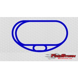 Kentucky Speedway Tri Oval Track Decal - Wall Decal