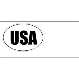 USA Euro Oval Decals