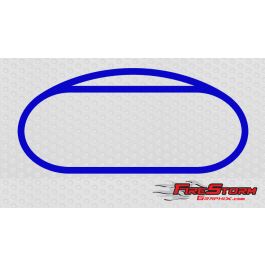 Las Vegas Motor Speedway Tri Oval Track Decal - Wall Decal