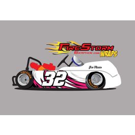 Pink Shifter Go Kart Wrap