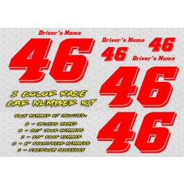 Legends 2-digit Basic 1-color Lettering Package