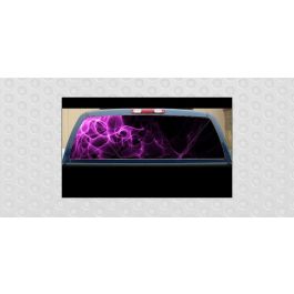 Rear Window Decals - Purple Flames