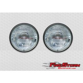Round Headlight Decals for Race Cars and Drag Cars