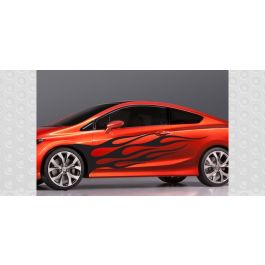 Flames Street Decal Stripe Kit
